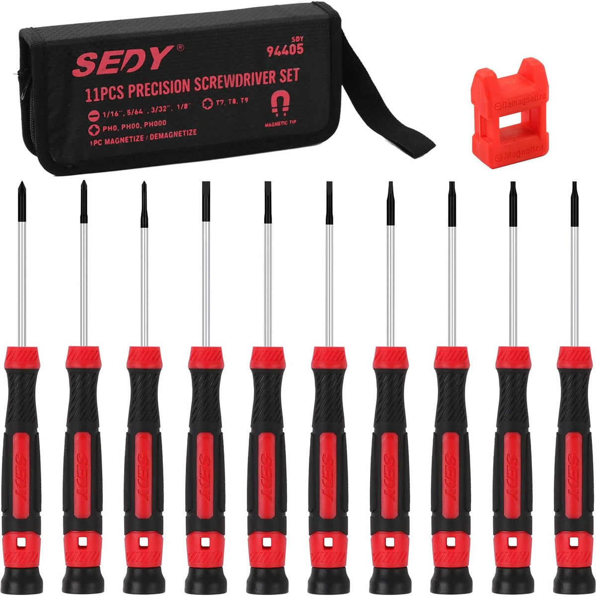 SEDY 11PCS Precision Screwdriver Set | Magnetic Tips & CR-V Steel ...