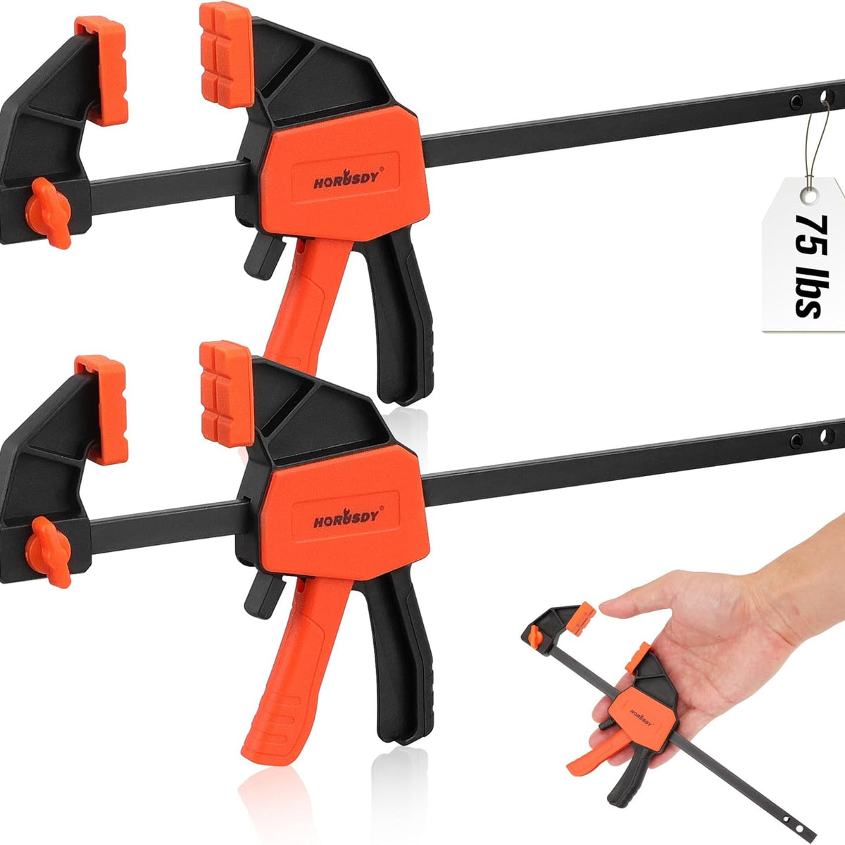 HORUSDY 2PC 6-Inch Bar Clamp Set – Clamp & Spreader Dual Use – SEDY ...