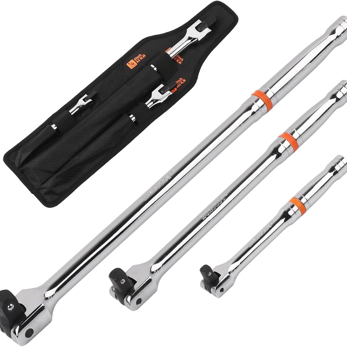 HORUSDY 3-Piece Flex Breaker Bar Set with Rotating Head – SEDY-Tools Online